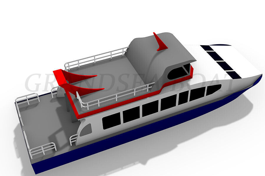 16m Aluminum Catamaran Jet 50 Passenger Ferry Boat For Sale - B