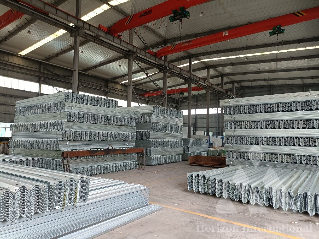 Aashto M180 TL3 TL4 thrie beam three waves guardrails-Shandong Horizon ...