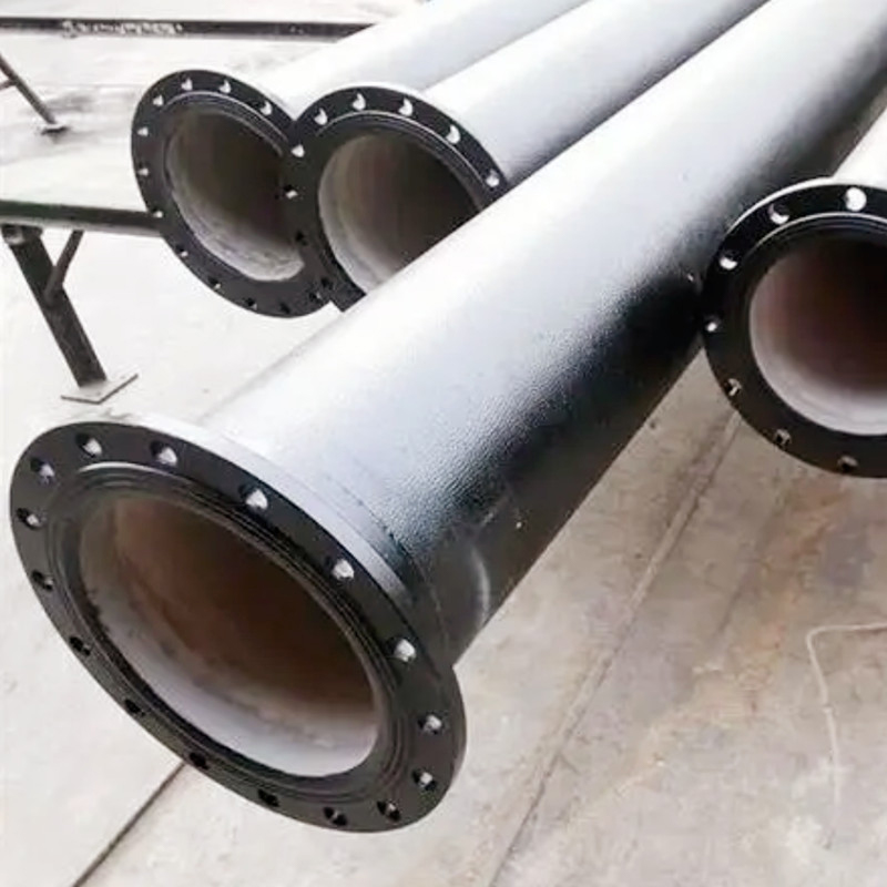 ISO2531 DN150 DN200 PN16 ductile cast iron DCI double flange pipe for ...