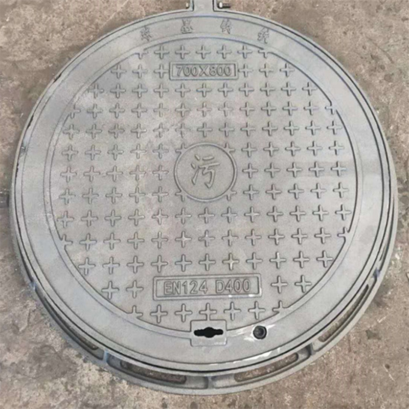 E600 Round Square Ductile Cast Iron Manhole Cover EN124 Access Cover ...