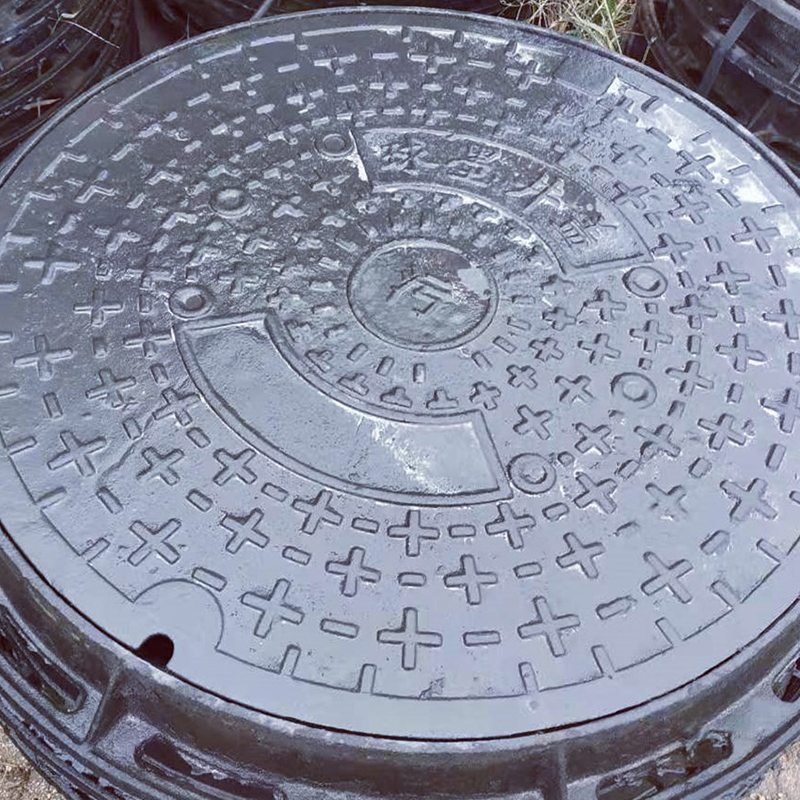E600 Round Square Ductile Cast Iron Manhole Cover EN124 Access Cover ...