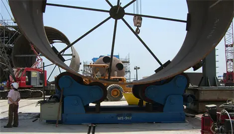 5-500T Heavy-Duty Self-Aligning Welding Rotators for Efficient Tank Welding