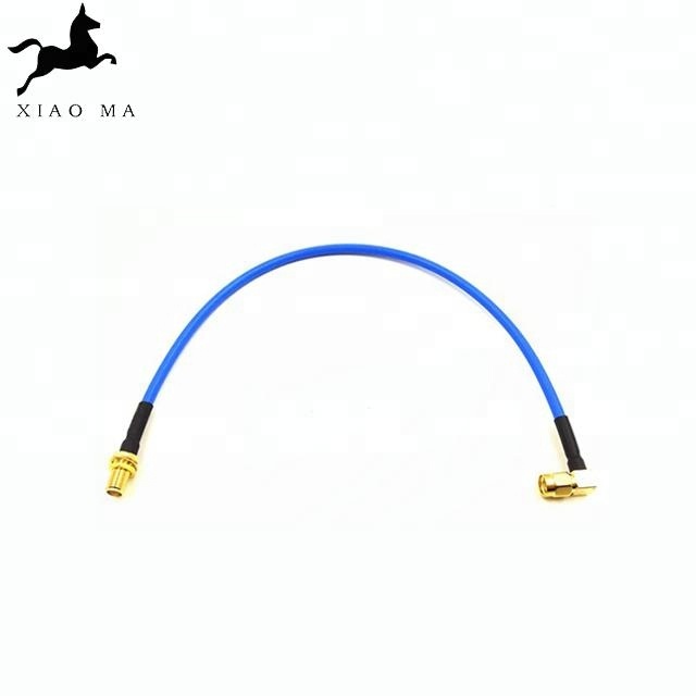 RPSMA Male Right Angle to SMA Female Straight Bulkhead RG402 RG405 ...