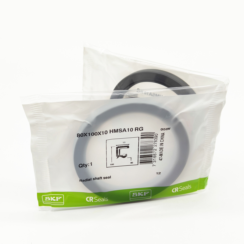 SKF 80X100X10 HMSA10 RG 油封 - 高性能丁腈橡胶径向轴密封