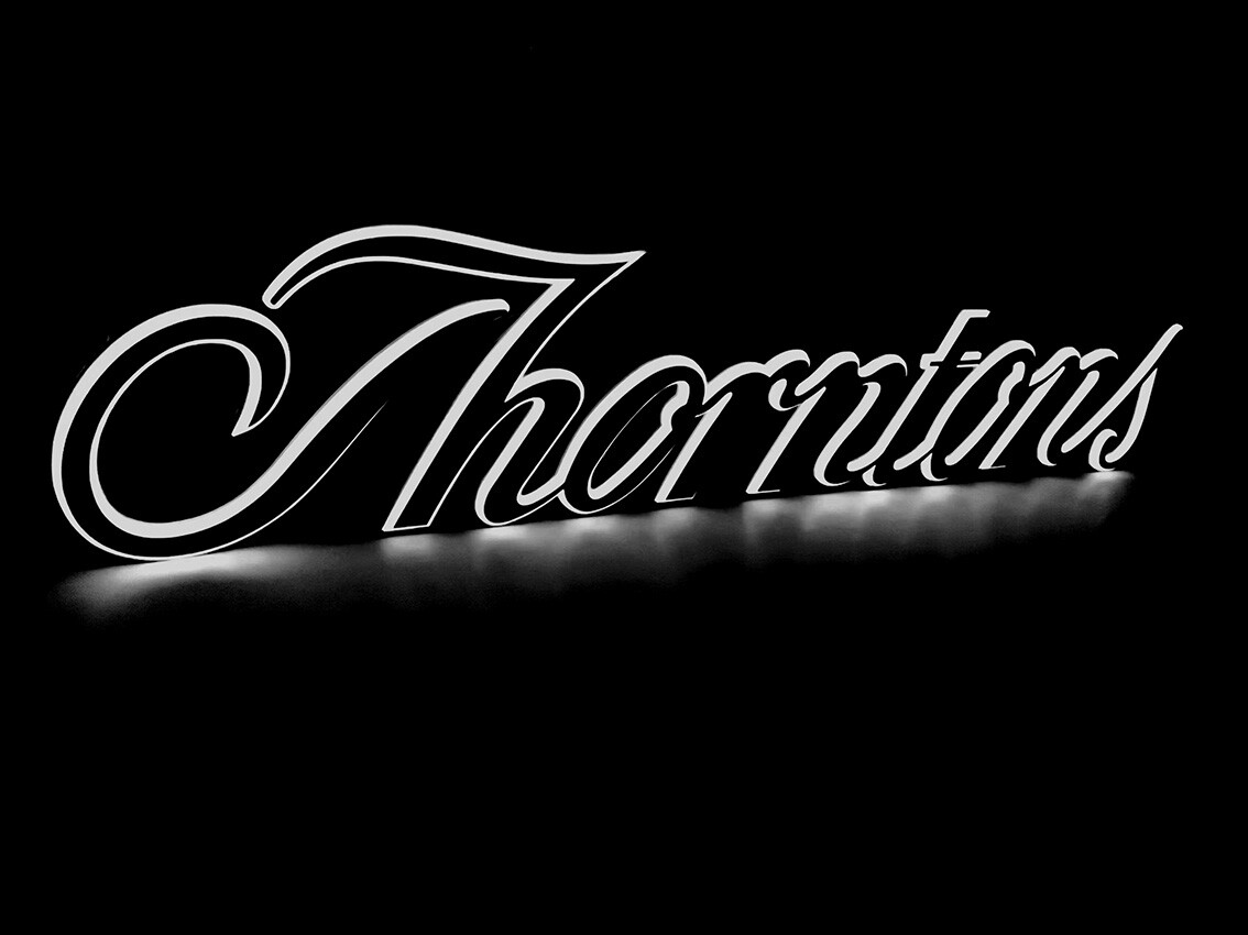 Artistic Beveled Edge Illuminated Letter