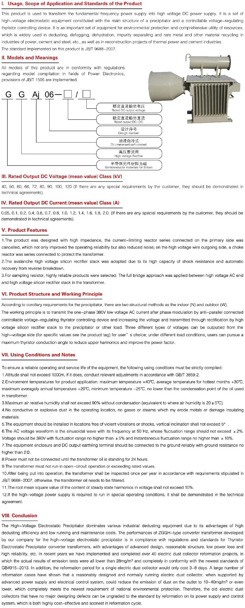 Thyristor Controlled Electrostatic Precipitator High-Voltage Power ...